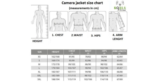 Skydiving camera jacket black